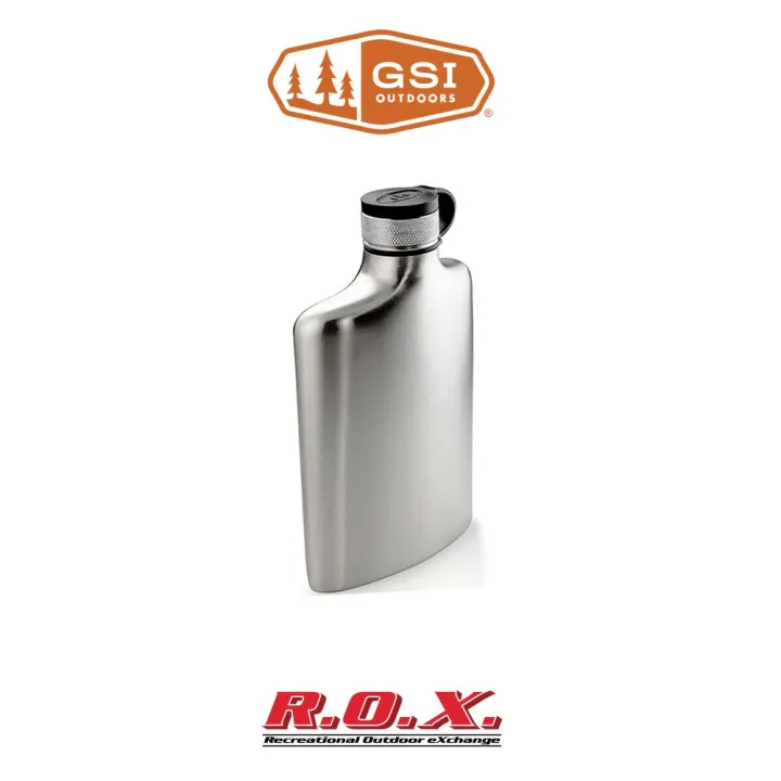 GSI GLACIER STAINLESS 8 OZ. HIP FLASK ขวดบรรจุน้ำ | Lazada.co.th