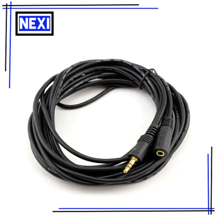 aux stereo line (5m and 3m) MALE TO FEMALE | Lazada PH