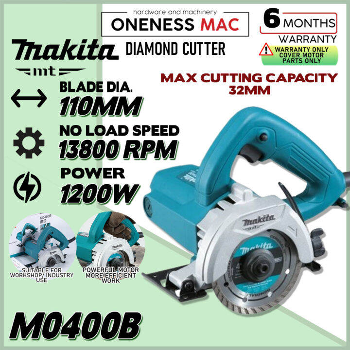 ''MAKITA'' DIAMOND CUTTER-110MM (4-3/8'') -1200W -M0400B | Lazada