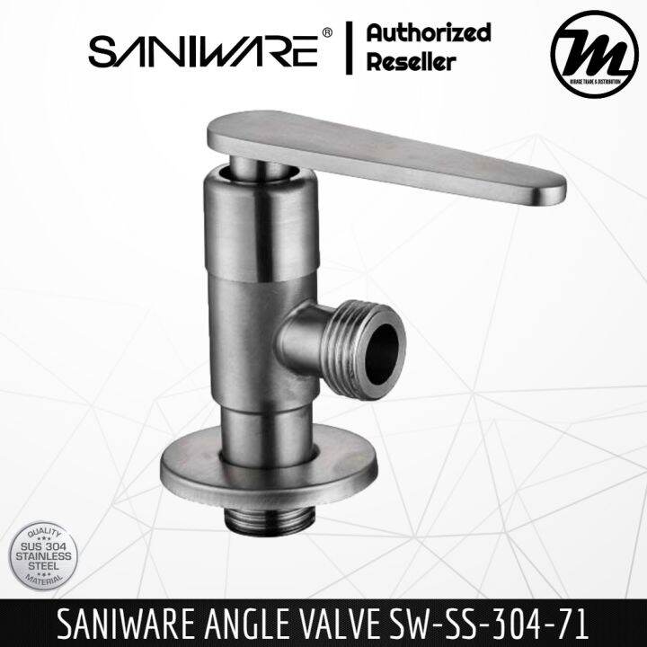 Saniware SUS304 Angle Valve SW-SS-304-71 Kitchen Sink Connector Inlet ...