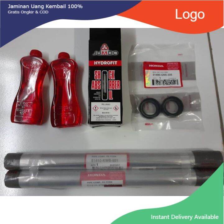 AS SHOCK DEPAN SET + MINYAK SHOCK + SEAL SHOCK SET HONDA REVO ABS ...