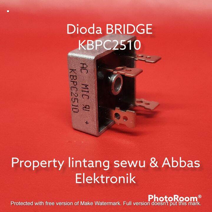 DIODA KOTAK BRIDGE KBPC2510 KBPC 2510 25 AMPERE 1000 VOLT | Lazada ...