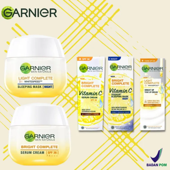 GARNIER BRIGHT COMPLETE VITAMIN C SERUM CREAM SPF 36 | Lazada Indonesia