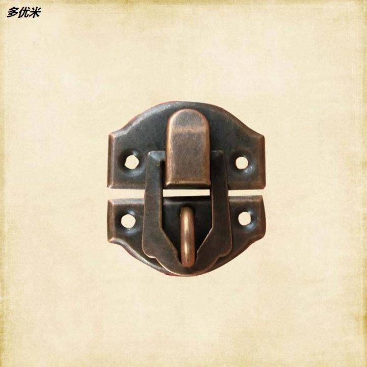 Chinese antique lock cabinet retro wooden box lock nose home small ...