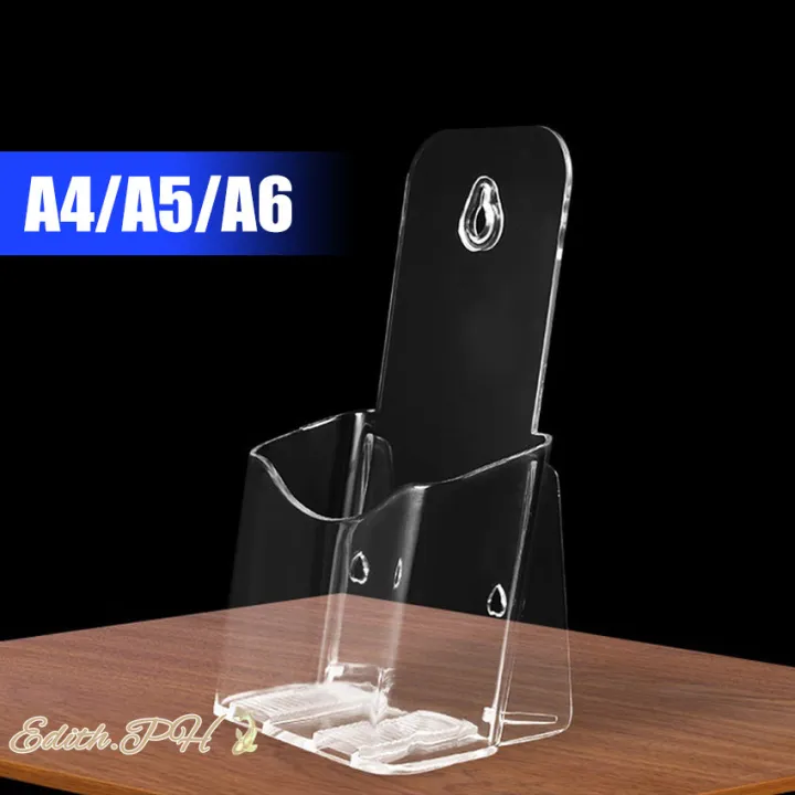 A4/A5/A6 1-3Layer Transparent Acrylic brochure holder display stand ...