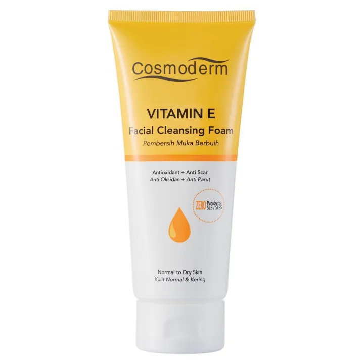 COSMODERM VIT E FACIAL CLEANSING FOAM (125ML) | Lazada