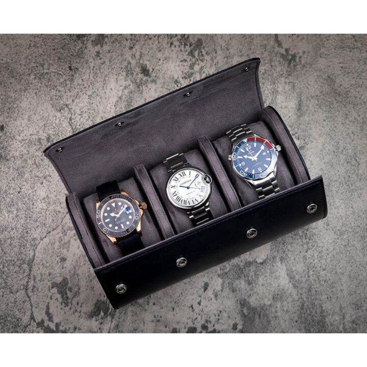 Premium Watch Roll 1-slot 2-slot 3-slot Portable Vintage Leather ...