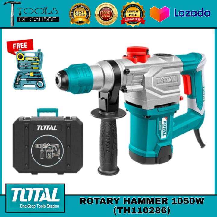 Total Rotary Hammer 1050W Industrial Supply (TH110286) w/ FREE TOOL SET ...