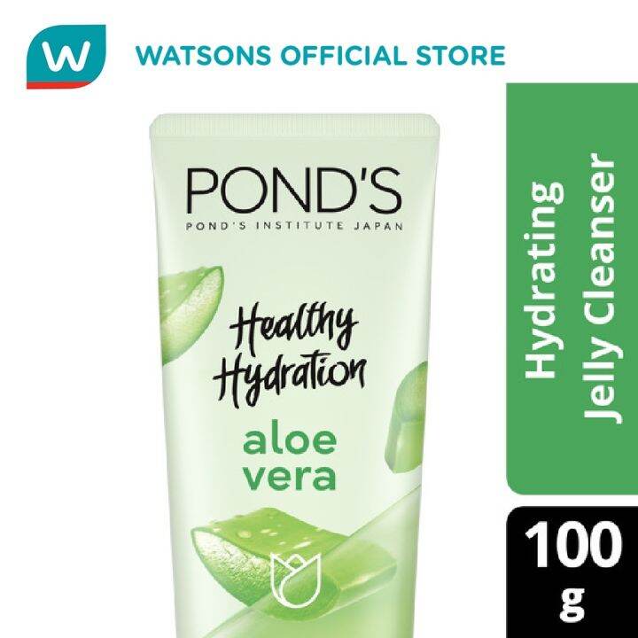 PONDS Healthy Hydration Aloe Vera Hydrating Jelly Cleanser with Vitamin ...