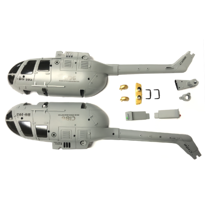 Bo105 C186 RC เครื่องบินควบคุมระยะไกลอะไหล่การควบคุมระยะไกลใบพัดขาตั้ง ...