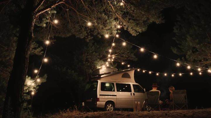 GANRILAND 65FT Outdoor Garland String Lights Dimmable E12 Sockets G40 ...