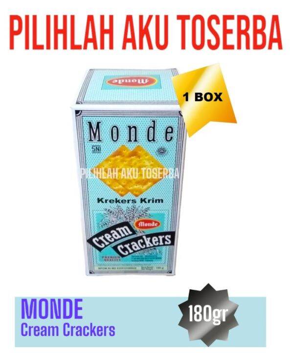 Biskuit Malkist MONDE CREAM CRACKERS 180 gr - ( HARGA 1 BOX ) | Lazada ...