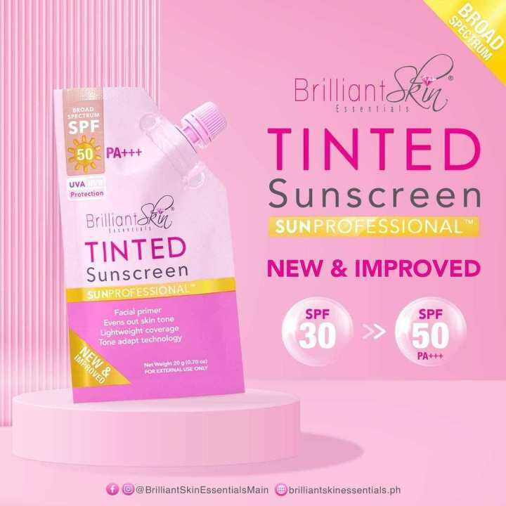 *Improved* Tinted Sunscreen Brilliant Skincare | Lazada