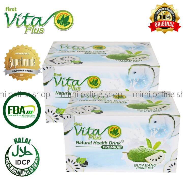 100% AUTHENTIC FIRST VITA PLUS NATURAL HEALTH DRINK PREMIUM GUYABANO (TWIN PACK) | Lazada PH