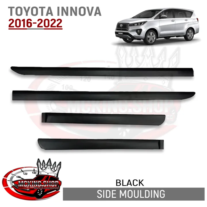 Toyota Innova 2016-2022 Side Body Moulding (Matte Black) | Lazada PH
