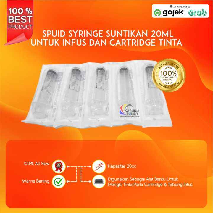 Spuid spuit syringe suntikan 20ml untuk infus dan cartridge tinta ...