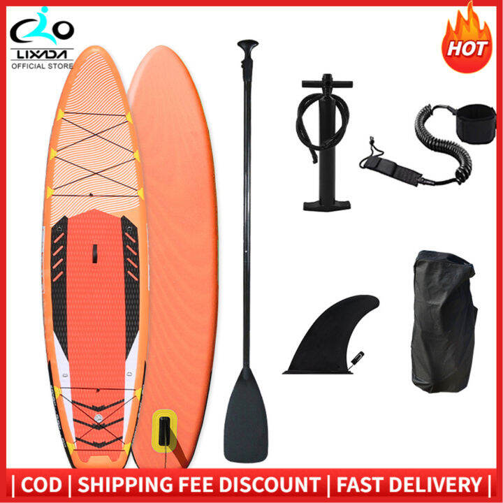 LIXADA เซิร์ฟบอร์ดเป่าลมแบบยืนริมทะเลชายหาดเล่นสกีน้ำกระดานโต้คลื่น ...