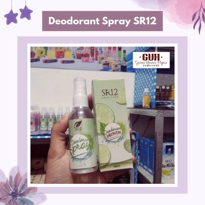 SR12 DEODORAN SPRAY AMPUH HEMPAS BAU KETIAK - GERAI UMMU HIJAZ GUH | Lazada Indonesia