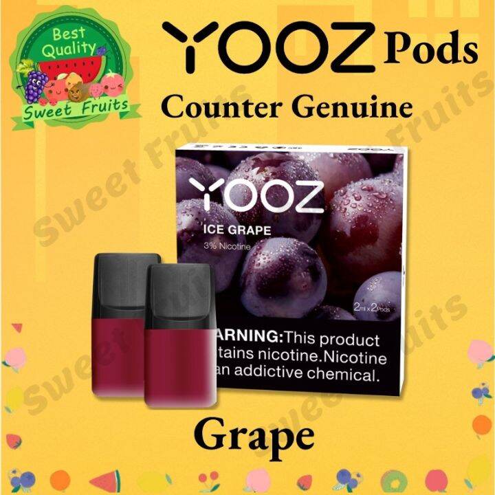 Yooz Flavor Pods 2ml x 2 - Ice Grape - Juice pod | Lazada PH