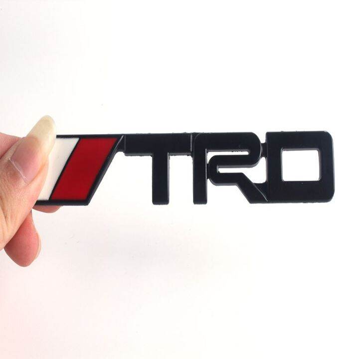 Black Silver 3D Car TRD Logo Emblem Badge Sticker Metal Decal For ...