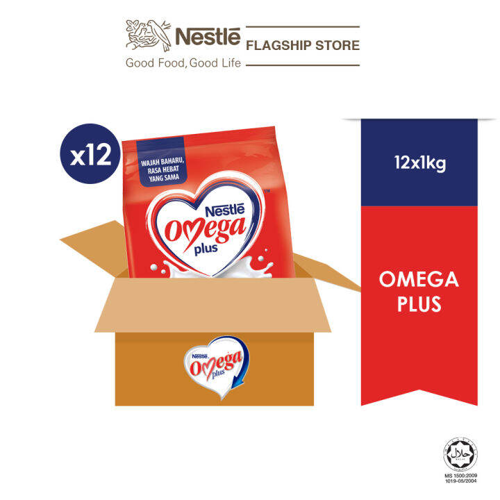 NESTLE OMEGA PLUS Powder Softpack 1kg x 12Packs (Carton) | Lazada