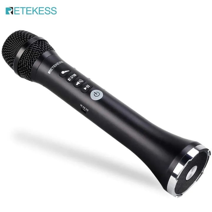 【ใหม่】 retekess tr617 ไมโครโฟนบลูทูธไร้สาย 3-in-1 FM แบบพกพามือถือลำโพง ...