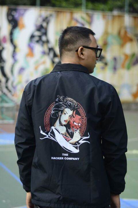 Jaket Coach Jepang Hitam Jaket Coach Pria Hitam Motif Naga Terbaru ...