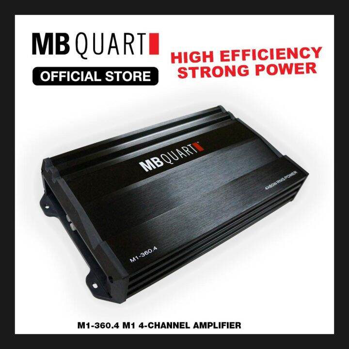 MB Quart M1-360.4 4Channel Amplifier 360 Watts For Car Door Speakers | Lazada PH