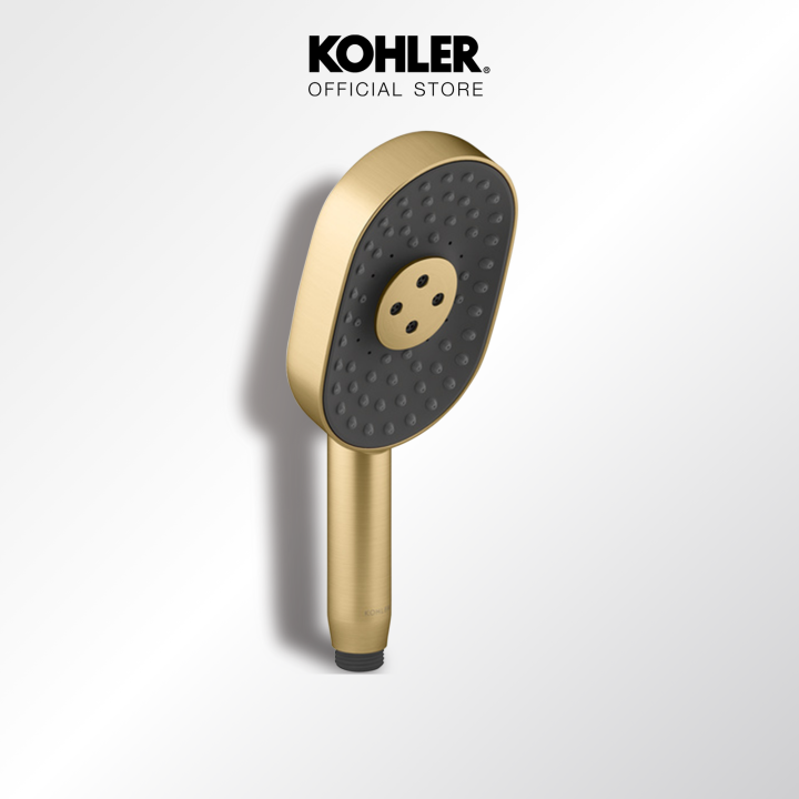 KOHLER Statement 3F oblong handshower (Brush moderne brass finishes ...