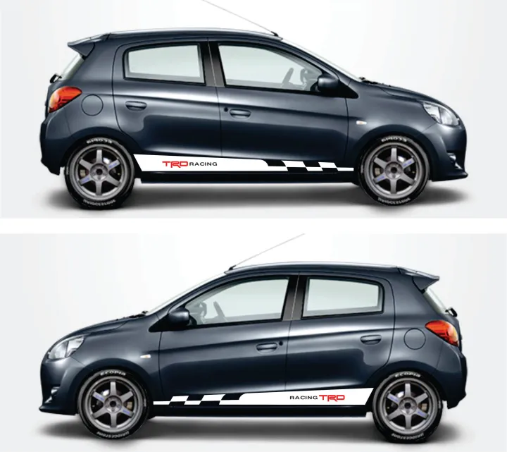 Wigo Linear Decals Weatherproof Cut Out Vinyl Sticker White,Red,Black ...