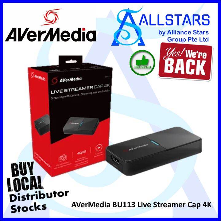 (ALLSTARS : We Are Back Promo) AVerMedia BU113 Live Streamer Cap 4K (Streaming with Camera ...