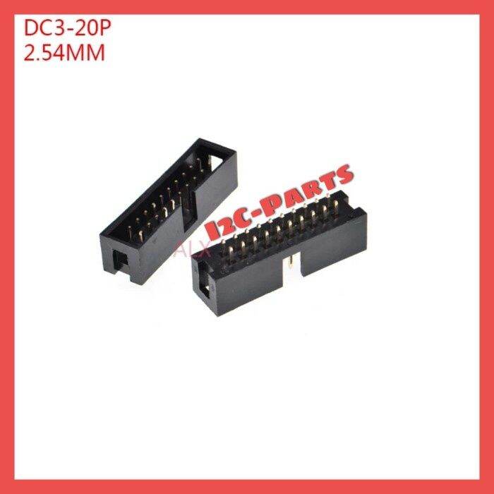 DC3-20P IDC BOX Header 20pin 2x10 Male Socket JTAG Soket 20 pin Lurus | Lazada Indonesia