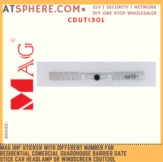 MAG UHF Sticker Different Number Residential Commercial Guardhouse ...