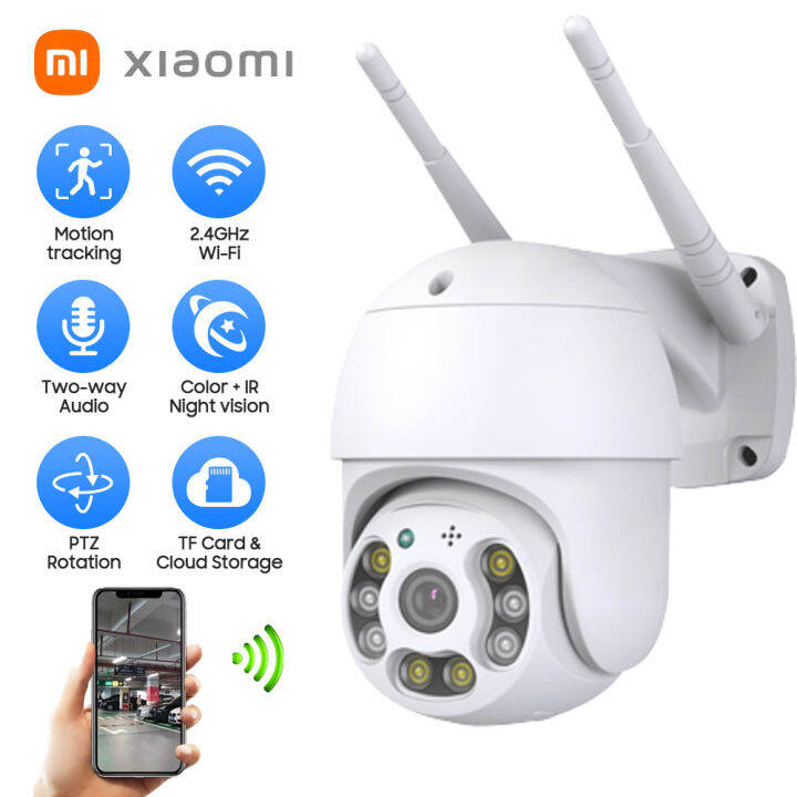 xiaomi Home Security Alarm Camera CCTV Camera Waterproof With LED ...