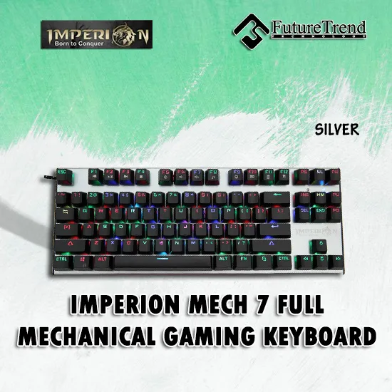 Imperion Mech 7 Full Mechanical Gaming Keyboard (Kailh LH Blue Switch / 87 KEYS) | Lazada