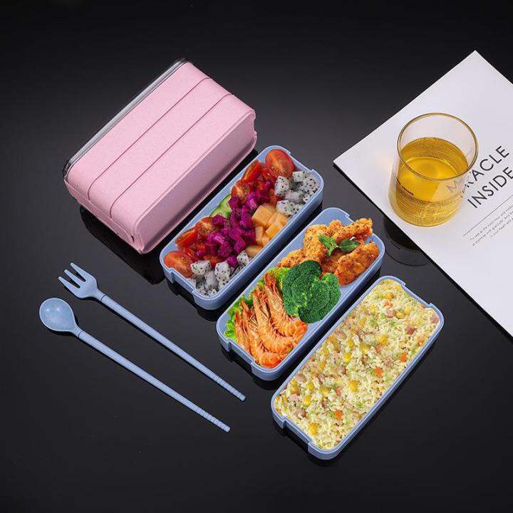 3 Layer Lunch Box Bento Box 900ml | Lazada PH