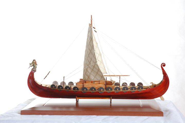 Classic wooden scale sailing boat wood scale ship 1/50 Viking ships ...