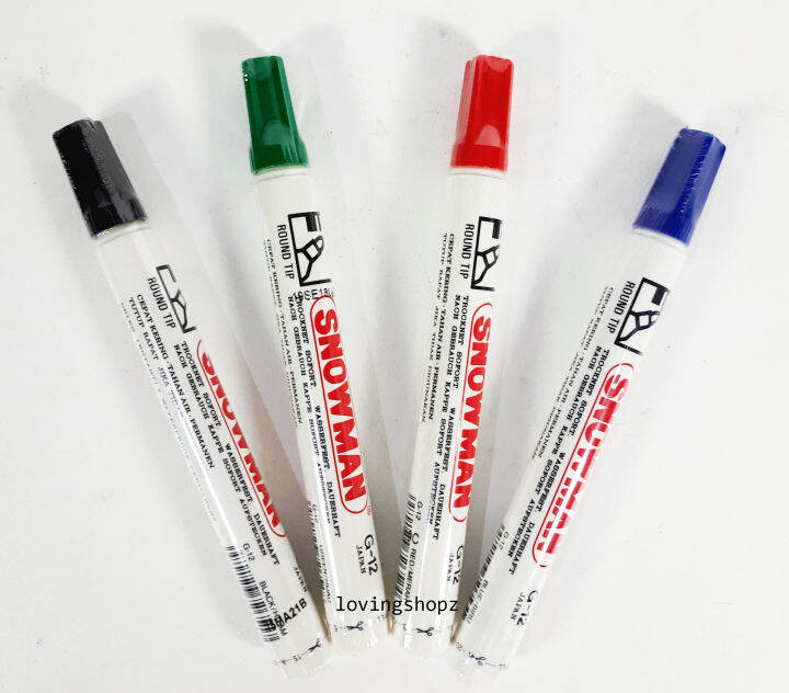 Spidol Snowman Permanent Marker G12/ Spidol Permanen / Sepidol Snowman ...