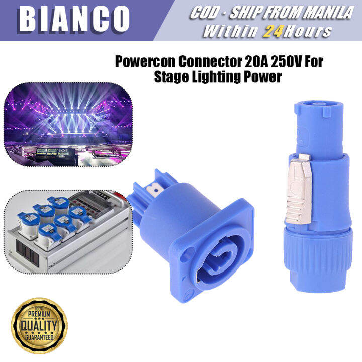 1Pc NAC3FCA Powercon Connector Male Plug 3Pins For LED Screen Stage ...