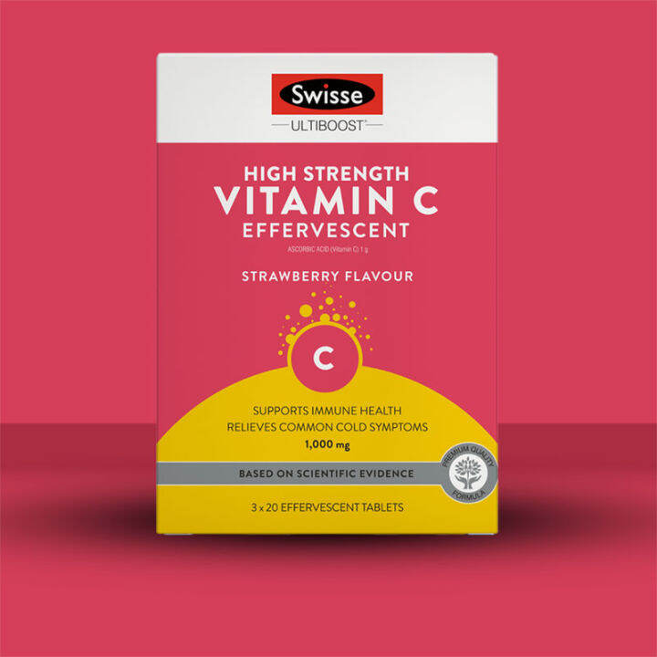 swisse high strength vitamin c strawberry flavoour 1000mg | Lazada PH