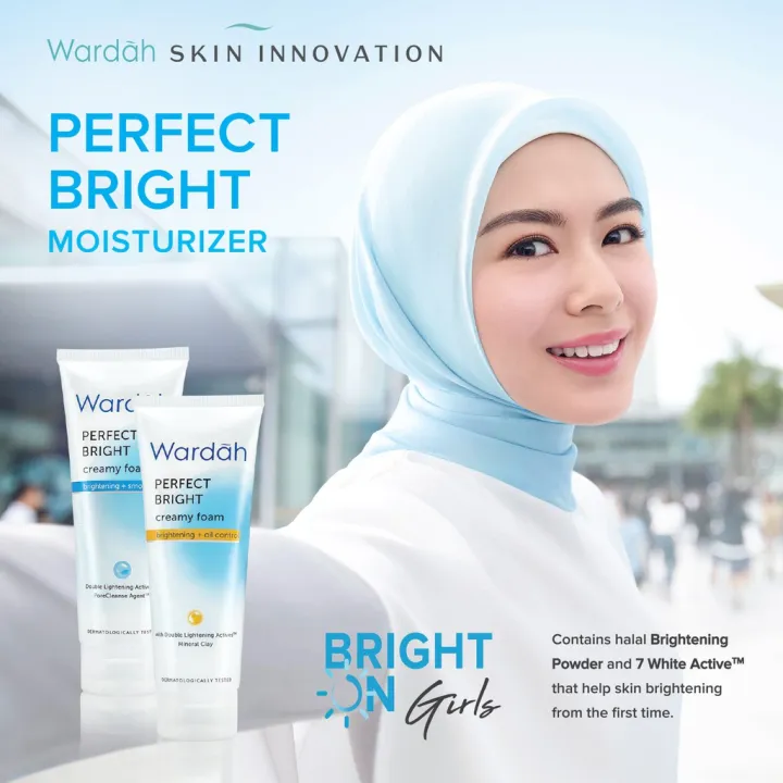 Wardah Perfect Bright Creamy Foam Brightening + Oil Control | Lazada