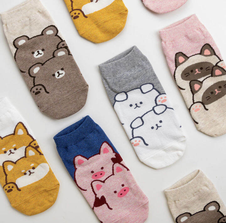 Korean Socks - Animal Ankle Socks - Iconic Socks | Lazada PH