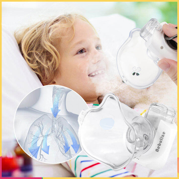 Handheld Portable Mesh Nebulizer Spray Ultrasonic Inhaler Cough Phlegm ...