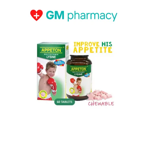 [FREE SHIPPING] Appeton Multivitamin Lysine with Prebiotics 60 Chewable ...
