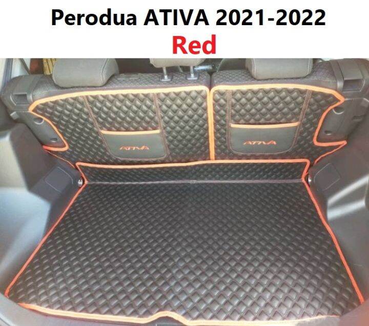 Perodua ATIVA 2021-2022 Boot Liner with Seat Cover Cargo Boot Mat ...