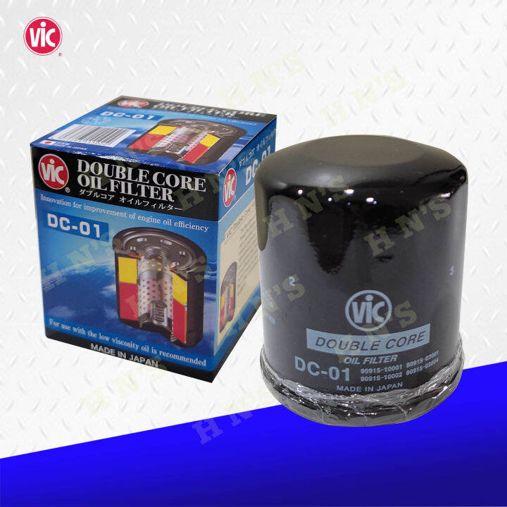 VIC Double Core Oil Filter DC-01 for Toyota Corolla, Echo, Rav4, Echo ...
