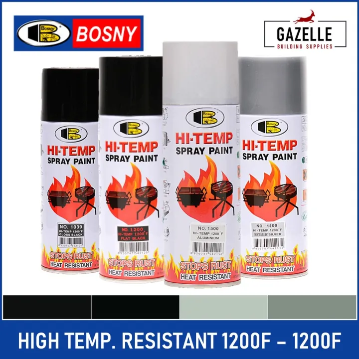 Best Bosny Hi Temp High Temperature Resistant Spray Paint 1200F | Lazada PH