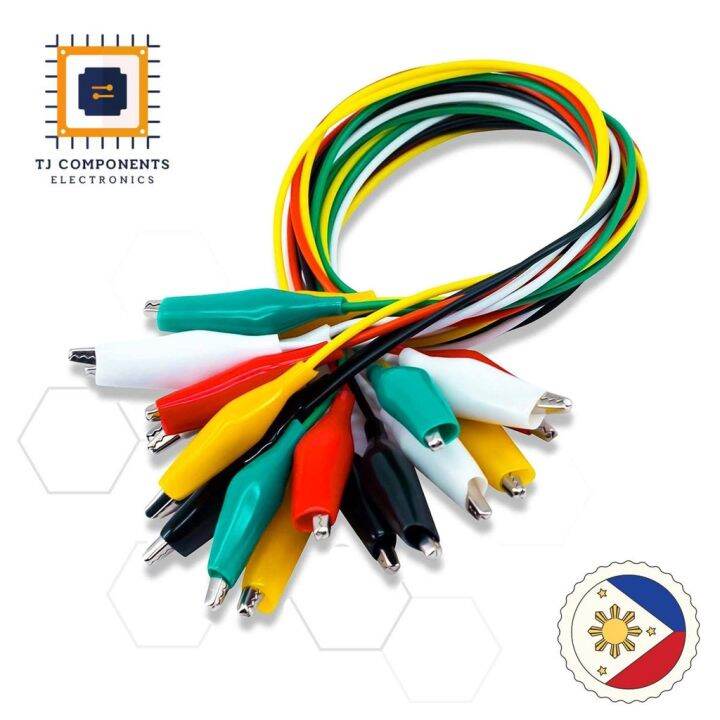 Alligator Croc Clips Test Leads Crocodile Electrical Clamps Arduino ...