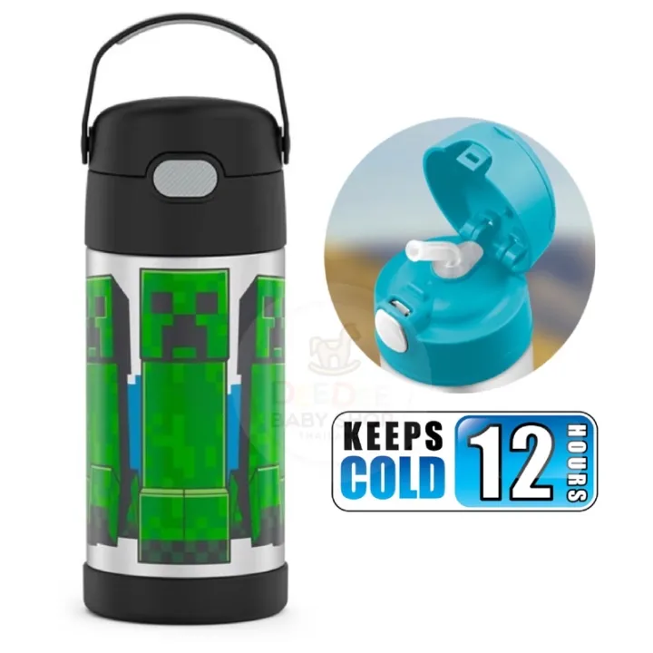 ️พร้อมส่งที่ไทย ️ กระติกน้ำสเตนเลสรักษาอุณหภูมิ Minecraft Thermos ...