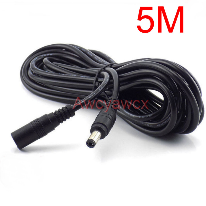 AC DC 5V 9V 12V adapter 5.5mm x 2.1mm Power Extension Cable 1M 3M 5M ...